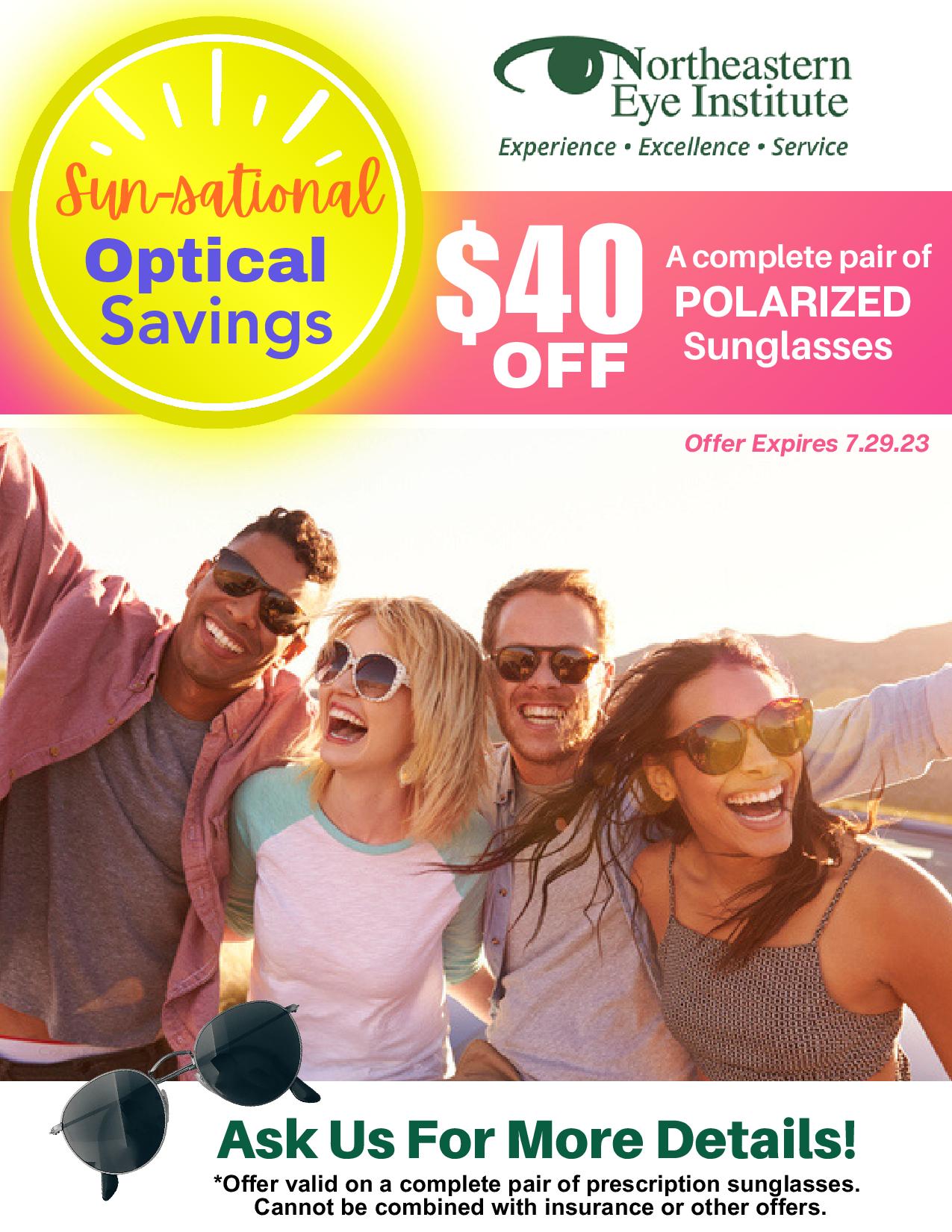 Optical Specials in Pennsylvania | Northeastern Eye Institute